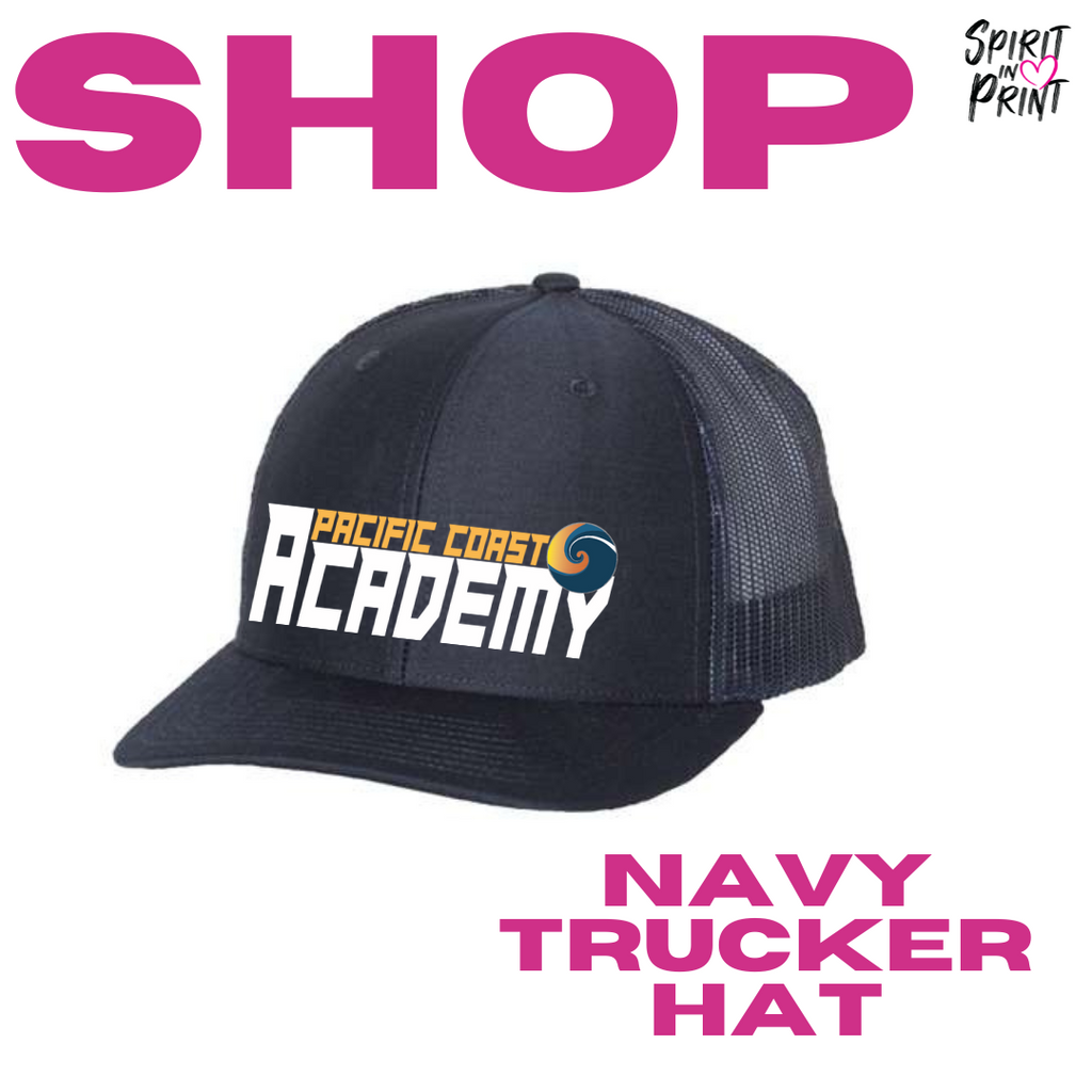 Trucker Hat - Navy (PCA Block) – Spirit in Print