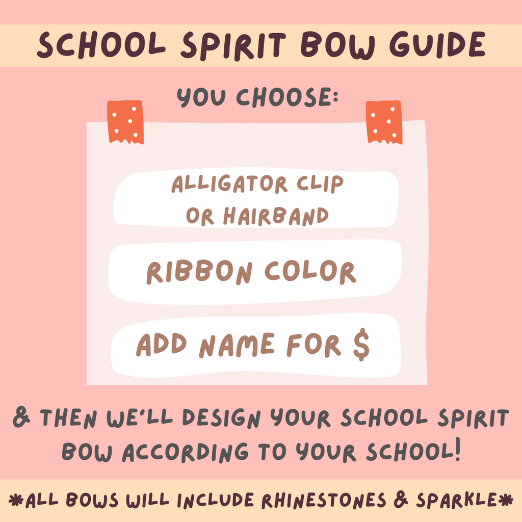 School Spirit Bow – Spirit in Print